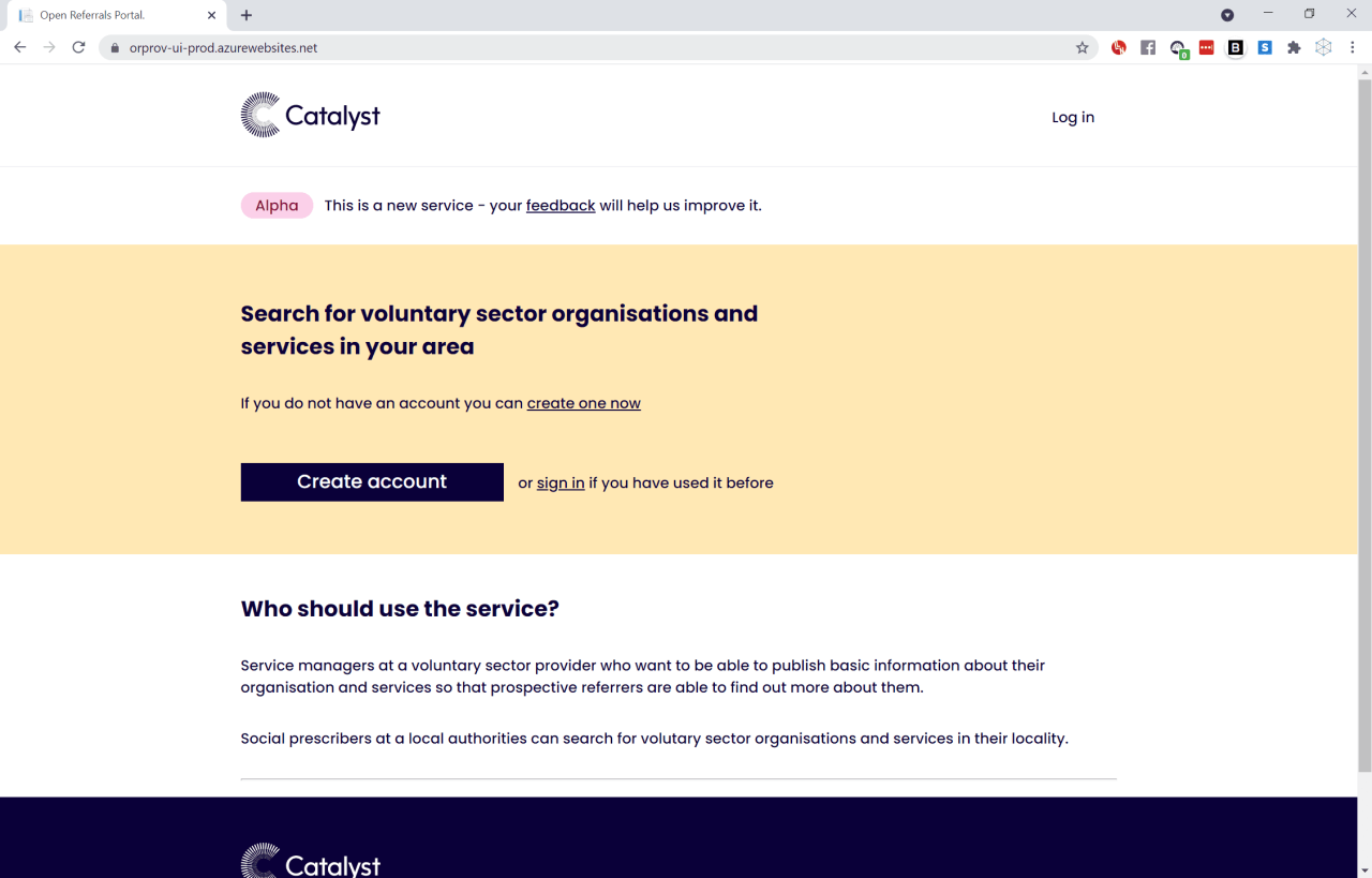 Open Referral Project - Final Weeknotes - Siccar